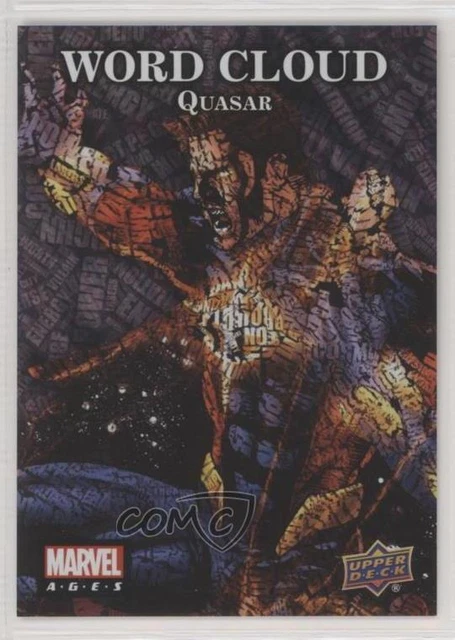 2020 UPPER DECK Marvel Ages Word Cloud Quasar #WC-26 07r2 EUR 5,00 ...