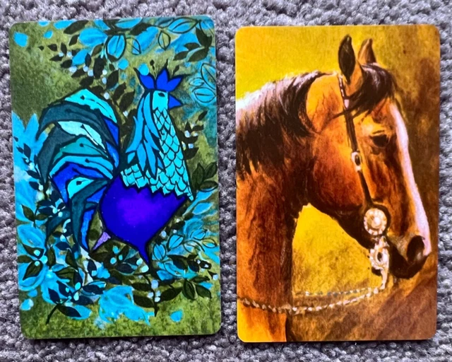 .SWAP PLAYING CARDS Hallmark rooster and horse EUR 2,18 - PicClick FR