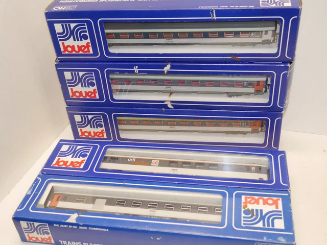 HO JOUEF SNCF / SNCF train type Coral SNCF, 5 cars with cases. £63.71 ...
