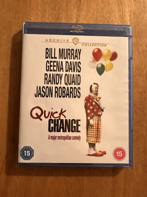 QUICK CHANGE BLU Ray Warner Archive Bill Murray £8.44 - PicClick UK