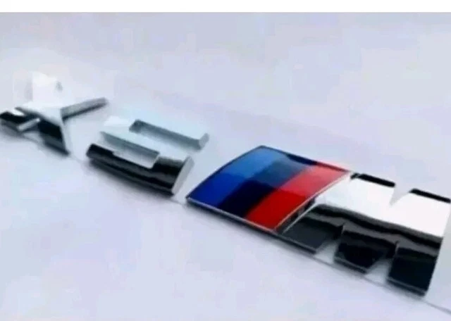 X5M EMBLEM ZEICHEN Schriftzug Logo heckklappe sliber glanz passend für ...