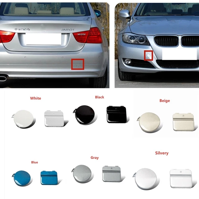 FRONT REAR BUMPER Tow Hook Cover Cap For BMW 3 Series E90 E91 ...