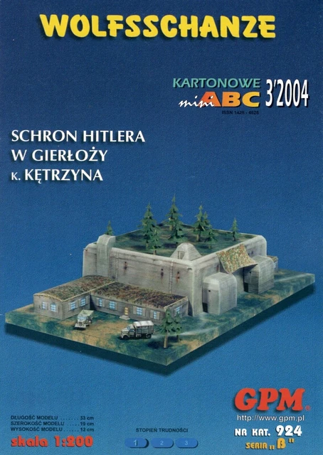 CARD MODEL KIT – Hitler’s Wolf’s Lair £12.86 - PicClick UK