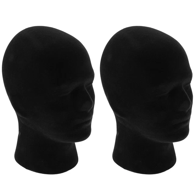 POLYSTYRÈNE MOUSSE NOIRE ModèLe Mannequin TêTe Mannequin Stand ...
