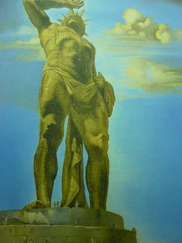 SALVADOR DALI - Farb Graphik "Der Koloss von Rhodos" !! EUR 1,00 ...