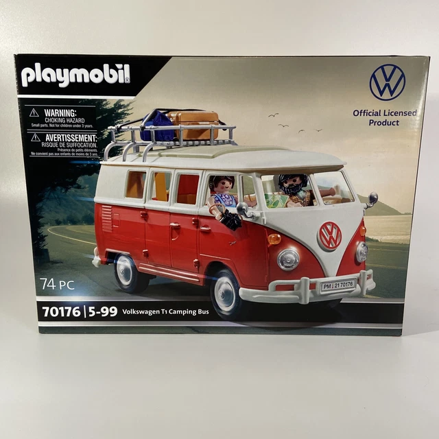 PLAYMOBIL 70176 VOLKSWAGEN T1 Camping Bus Camper Motorhome Toy Model VW ...