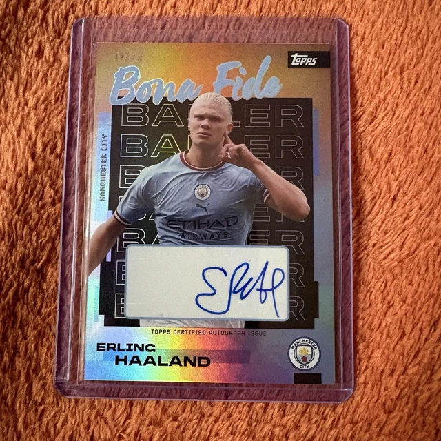 ERLING HAALAND TOPPS 25/26 Man City Team Set 04/25 Autograph Trading ...
