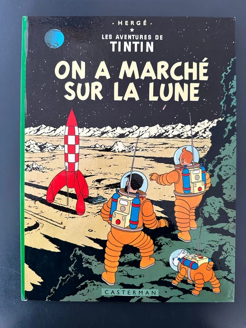 RARE TINTIN ON a Marché sur la Lune. HERGE 1970 CASTERMAN TBE++ .B39 ...