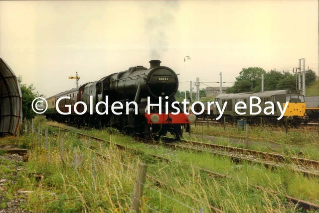 VINTAGE LOCOMOTIVE TRAIN Diesel Steam Old 1990'S Real Photo Photograph ...