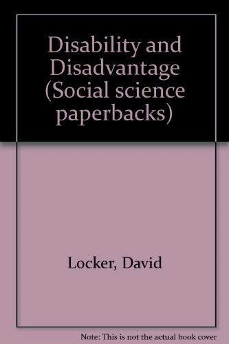 DISABILITY AND DISADVANTAGE-DAVID Locker £75.00 - PicClick UK