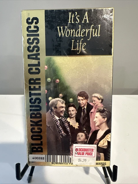BLOCKBUSTER CLASSICS - Its a Wonderful Life (VHS, 1992) New Sealed ...