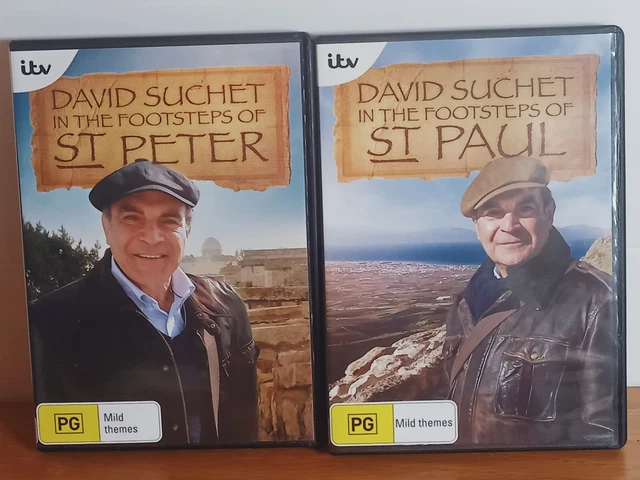 ITV DAVID SUCHET In The Footsteps Of St Paul + St Peter Region 4 DVDs ...