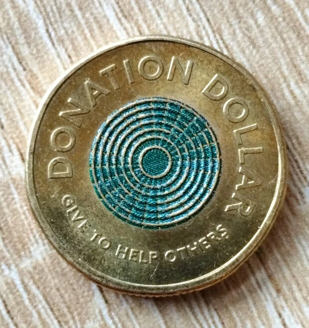 RARE 2021 AUSTRALIAN Donation One Dollar Coin, Jc Initials On Left ... RARE 2021 AUSTRALIAN Donation One Dollar Coin, Jc Initials On Left ...