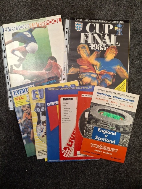 SELECTION OF NINE Football Soccer Programmes 1967-1985 Vintage - CG D41 ...