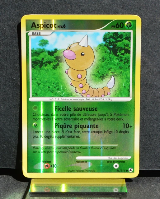 CARTE POKÉMON 86/111 Aspicot - REVERSE 60 PV Platine Rivaux Émergeants ...