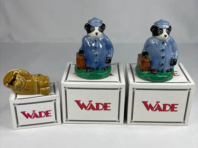 WADE BEAR BUNDLE Honey Bee Bear & Travelling Badger X 2 Boxed £10.00 ...