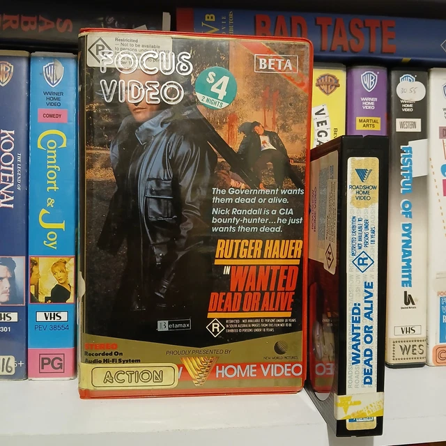 1986 WANTED DEAD Or Alive- Roadshow Betamax Not Vhs Beta- Ex Rental Big Box $100.00 - PicClick AU