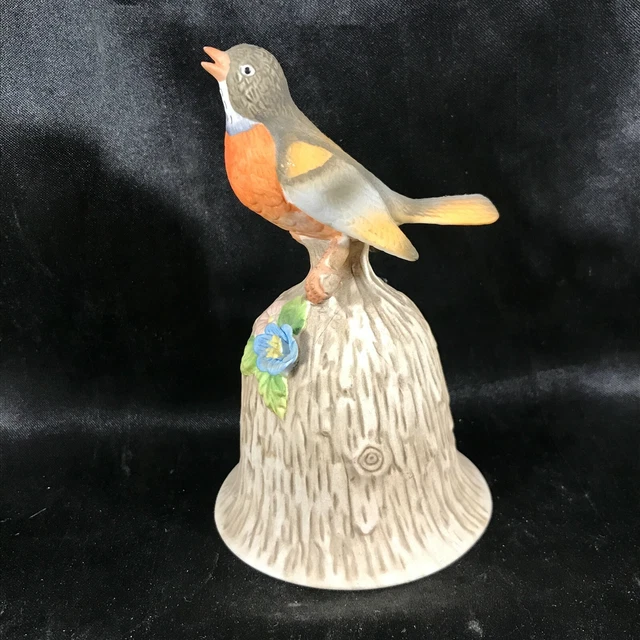 VINTAGE TOWLE FINE Bone China Robin Bird Bell Porcelain $9.04 - PicClick