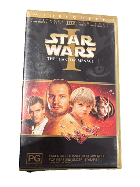 STAR WARS: EPISODE I - The Phantom Menace (VHS, 1999) Widescreen ...