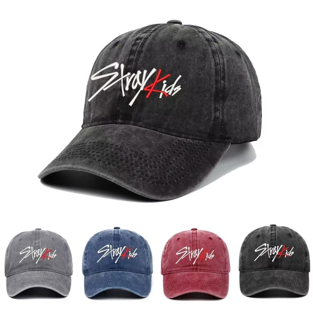 🌟🌟KPOP🌟🌟STRAY KIDS WASHED Baseball Cap Skzoo Stay K-POP Fans Gift Merch ...