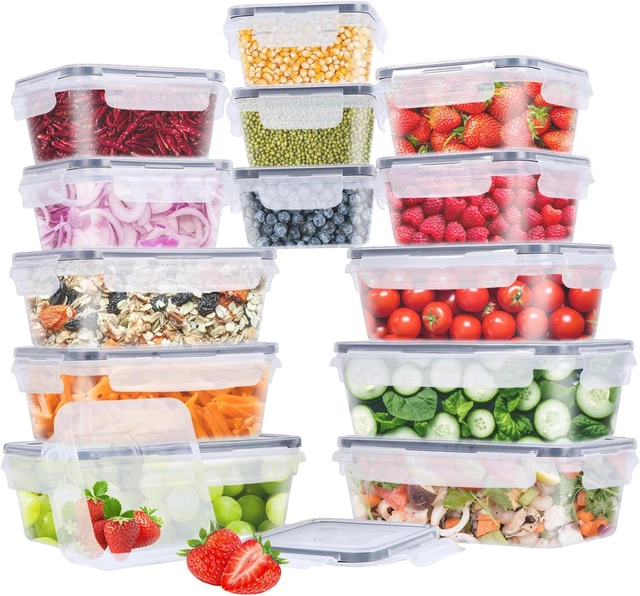 CONTENITORI PER ALIMENTI,SET Da 14 Contenitori Ermetici per Alimenti ...
