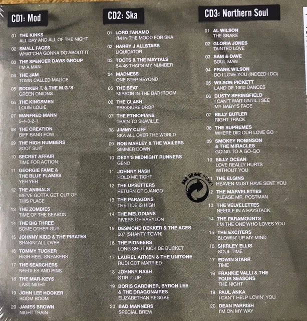 ANTHEMS: MOD, SKA & Northern Soul by Various Artists (CD, 2018) NEW ...