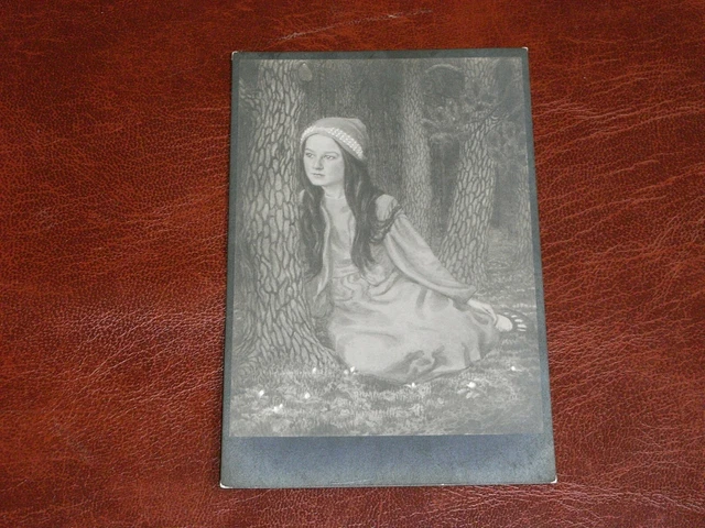 ORIGINAL FIDUS ART Nouveau Postcard - Girl In Forest. £6.99 - PicClick UK
