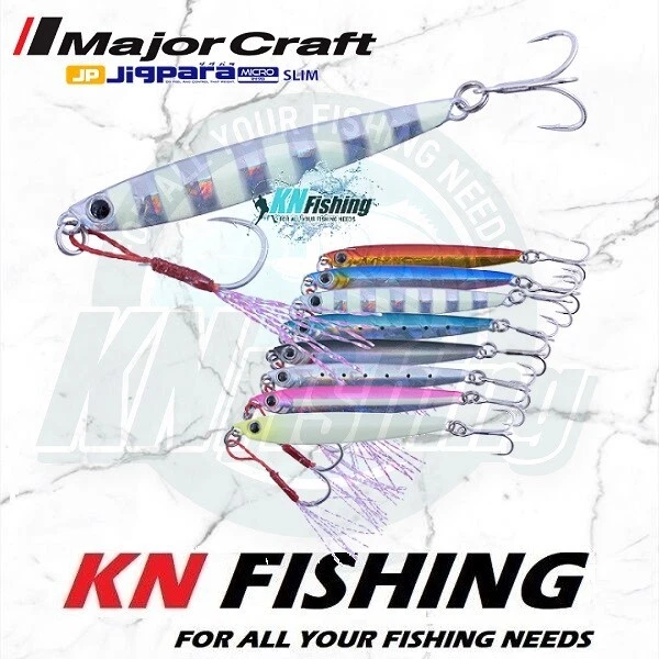 MAJOR CRAFT JIGPARA MICRO SLIM Shore Jigging Sea Fishing 3gr 5gr 7gr ...