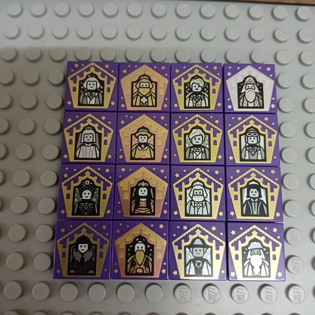LEGO HARRY POTTER Wizard Chocolate Frog Card Tiles Complete / Full Set ...