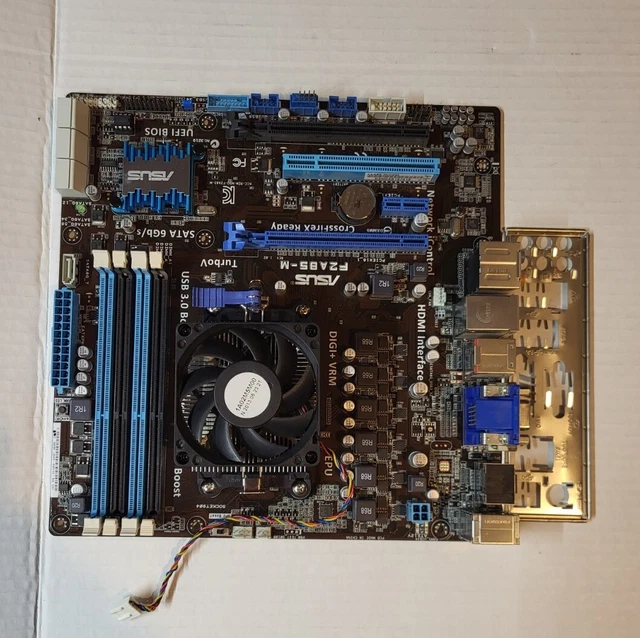CARTE MÈRE ASUS F2A85-M LE AMD A85X FM2 ATX DDR3 avec processeur et refroidisseur A10-6800 EUR ...