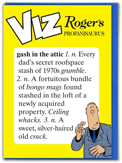 VIZ COMIC ROGER'S Profanisaurus Funny Birthday Greetings Card RUDE ...