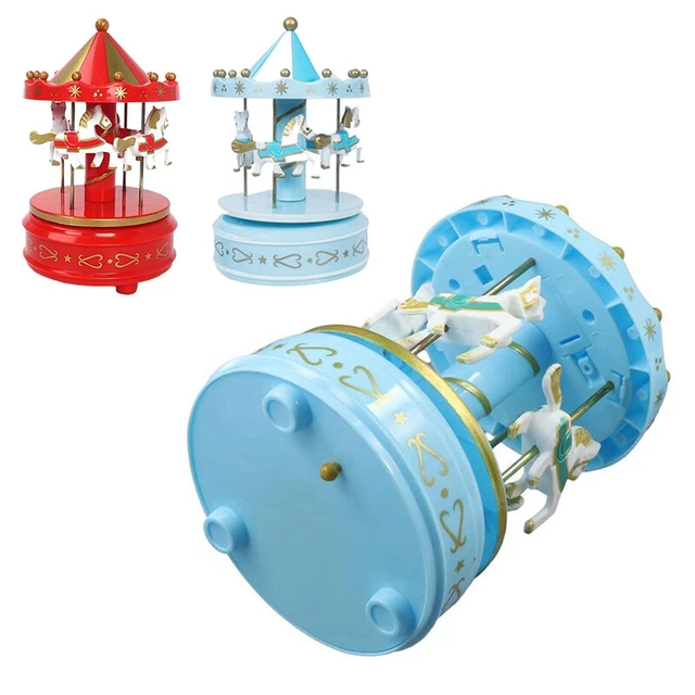 BOÎTE À MUSIQUE de carrousel, Windup Carousel Classic Music Box ...
