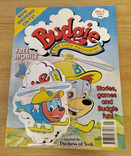BUDGIE THE LITTLE Helicopter Comic Issue 1 Magazine 1996 With Free Gift ...