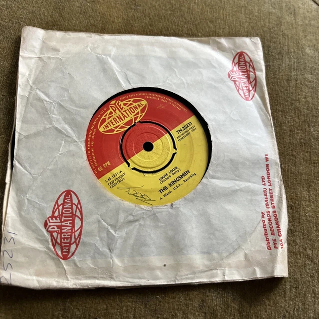 THE KINGSMEN &LOUIE Louie/Haunted Castle" Pye International 1963 7" £5. ...