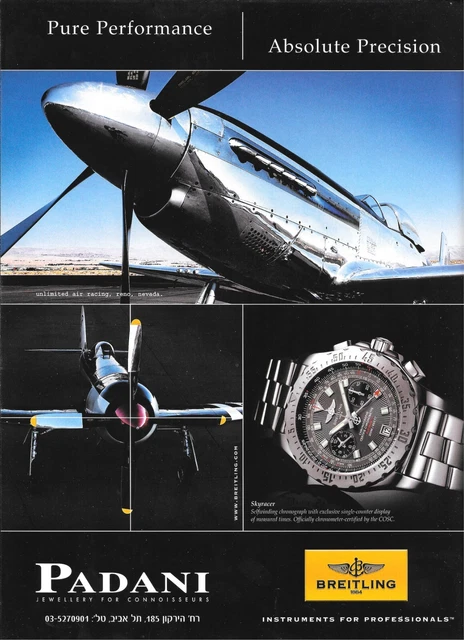 BREITLING WATCH MAGAZINE Print Ad CHRONOGRAPHE CHRONOMÈTRE ...