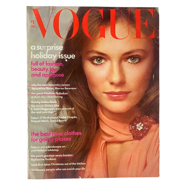 VTG VOGUE MAGAZINE December 1973 Jacqueline Bisset by Richard Avedon No Label £31.46 - PicClick UK