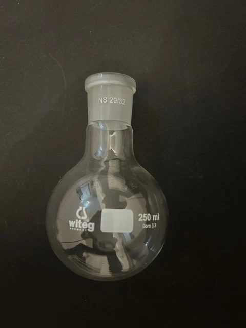 250ML UNE GORGE Ballon à Fond Rond NS29/32 Cou Moyen Borosilicate Glas EUR 15,03 - PicClick FR