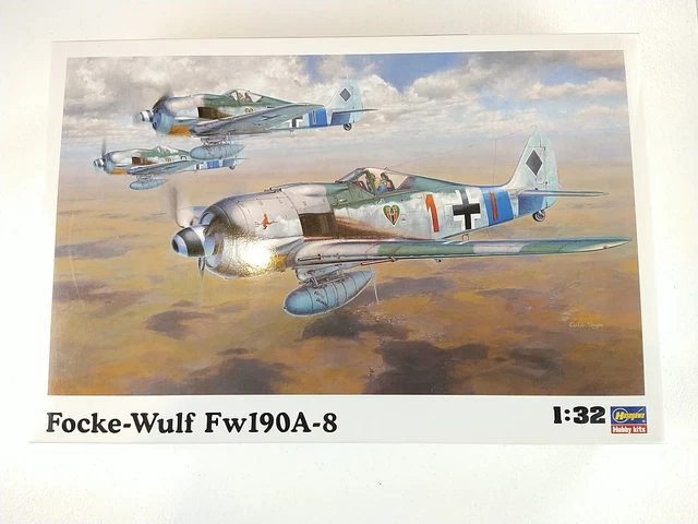 HASEGAWA FOCKE-WULF FW190A-8 1:32 Scale Model Kit Luftwaffe Fighter ...