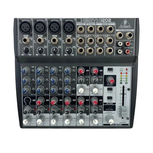 BEHRINGER XENYX 1202 8 Channel 12 Input Mixer Power Supply Included ...