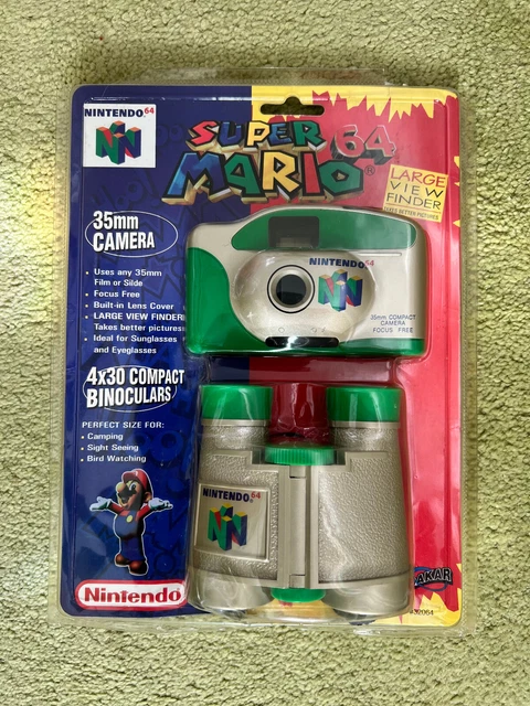 NINTENDO SUPER MARIO 64 Vintage 35mm Camera & Binoculars Sealed / New ...