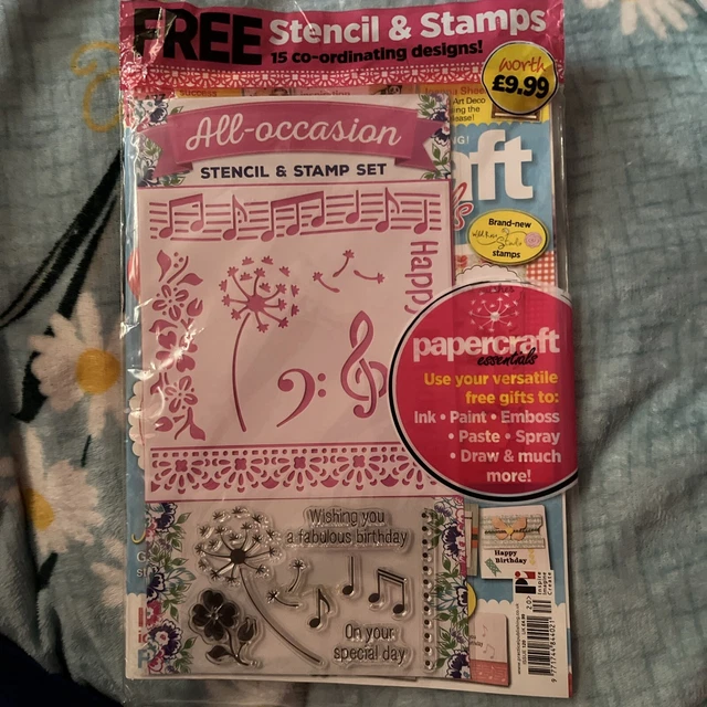 CRAFT CLEAROUT - Papercraft Essentials Magazine Issue 120 With Stencil ...