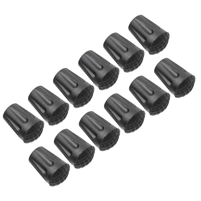 PREMIUM QUALITY 12MM Rubber Tip End Cap Covers for Trekking Poles 12pcs ...