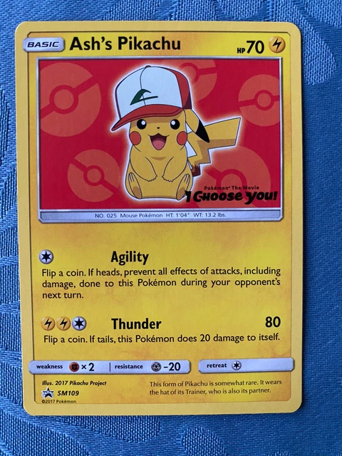 POKEMON ASH’S PIKACHU I Choose You Pokemon The Movie Promo SM112 EUR 15 ...