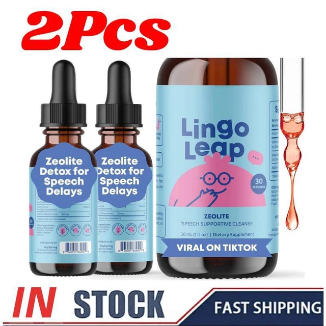 2X LINGO LEAP \Children's Drops - Zeolite Detox for Speech Delays ...