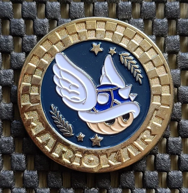 NINTENDO SUPER MARIO Kart Challenge Coin Medal BLUE SHELL prize rare ...