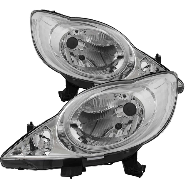 SET FARI ALOGENI Sinistri & Destri Fari Principali H4 per Peugeot 107 ...