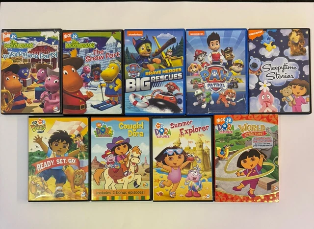 Lot 9 Nickelodeon Nick Jr Dvd Backyardigans Paw Patrol Diego Dora