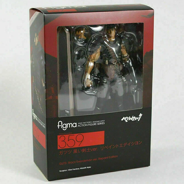 BERSERK GUTS BLACK Swordsman ver. Figma 359 PVC Action Figure Model Toy ...