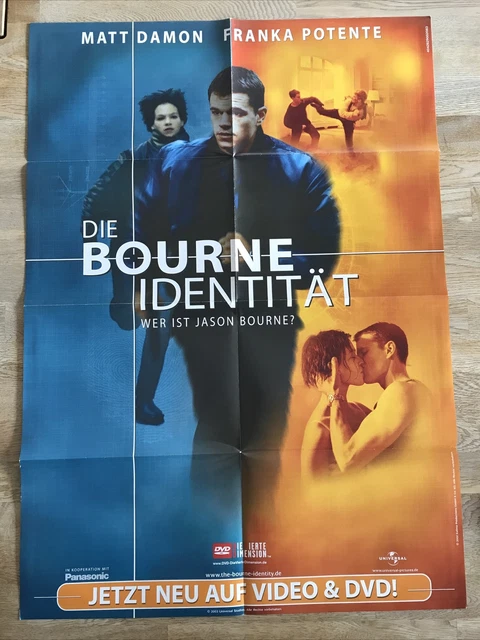 VIDEOPLAKAT DIE BOURNE IDENTITÄT - BOURNE IDENTITY Matt Damon, Franka Potente #V EUR 9,99 ...