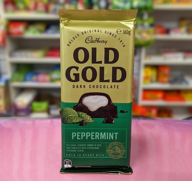 CADBURY OLD GOLD Peppermint 180g Slab Rare Australian Import £7.99 ...